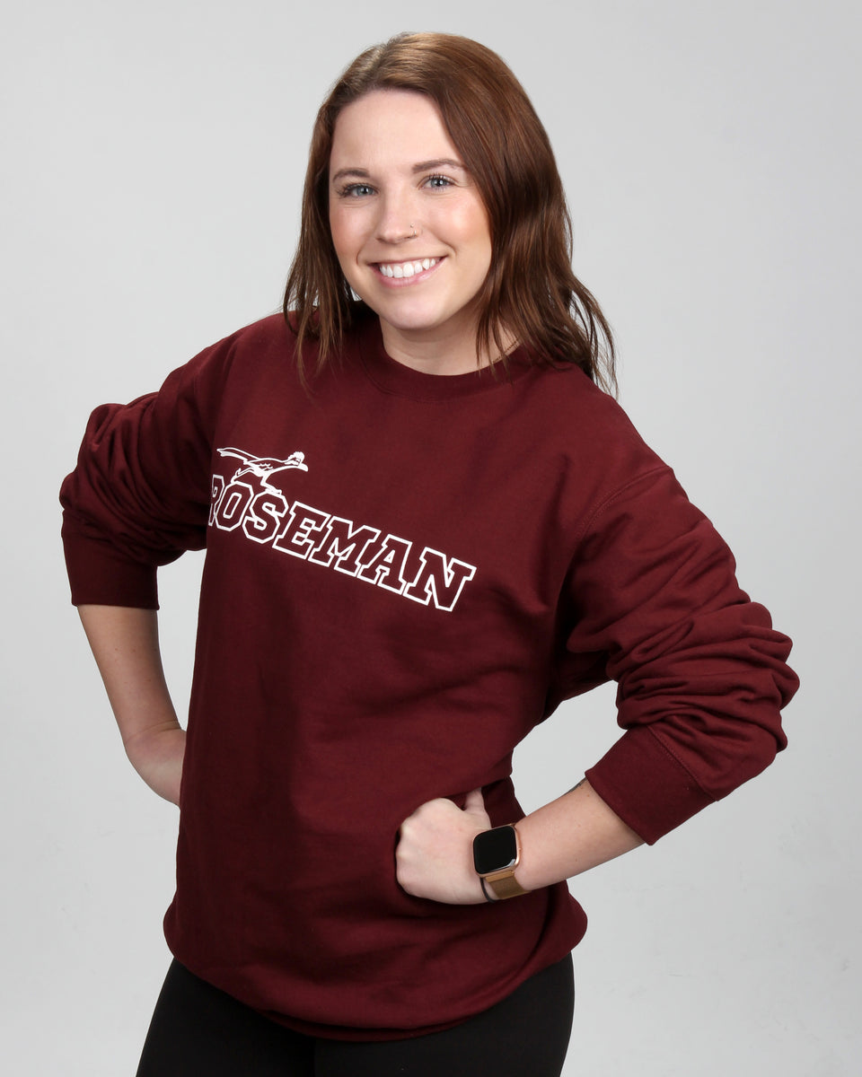 Roseman Crew Neck Maroon Sweatshirt – Roseman University Online Store